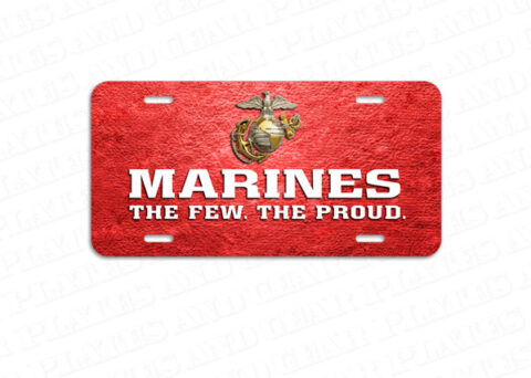 USMC (red) | Custom Plates and Signs